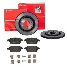 Brembo Bremsensatz-Vorderachse MAX LINE / STANDARD SK8K0F27I1 Bremsensatz, Scheibenbremse vorne rechts links innenbel&uuml;ftet 266mm f&uuml;r CITRO&Euml;N (DF-PSA)