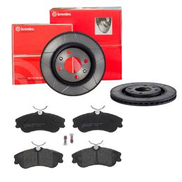 Brembo Bremsensatz-Vorderachse MAX LINE / STANDARD SK8K0F3GC8 Bremsensatz, Scheibenbremse vorne rechts links innenbel&uuml;ftet 266mm f&uuml;r PEUGEOT CITRO&Euml;N 4