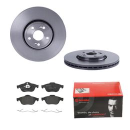 Brembo Bremsensatz-Vorderachse COATED DISC LINE / STANDARD IJDTIDGJ78 Bremsensatz, Scheibenbremse vorne rechts links innenbel&uuml;ftet 324mm f&uuml;r RENAULT 8