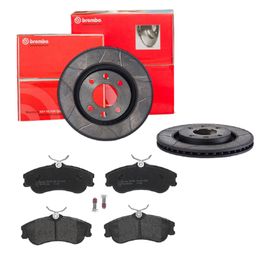 Brembo Bremsensatz-Vorderachse MAX LINE / STANDARD SK8K0F4NK6 Bremsensatz, Scheibenbremse vorne rechts links innenbel&uuml;ftet 266mm f&uuml;r CITRO&Euml;N (DF-PSA)