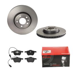 Brembo Bremsensatz-Vorderachse COATED DISC LINE / STANDARD Bremsensatz, Scheibenbremse vorne rechts links innenbel&uuml;ftet 313mm f&uuml;r SKODA VW SEAT AUDI F