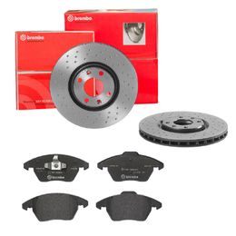 Brembo Bremsensatz-Vorderachse XTRA LINE / STANDARD Bremsensatz, Scheibenbremse vorne rechts links Gelocht/innenbel. 302mm f&uuml;r CITRO&Euml;N (DF-PSA) PEUGEO
