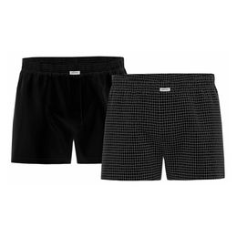 Seidensticker Boxershorts Herren Gr&ouml;&szlig;e XL schwarz / wei&szlig;
