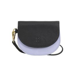 DuDu Madagascar Kreditkartenetui Leder 11 cm in black-lavander | Gr.: onesize