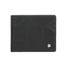 DuDu Up! Geldbörse RFID Schutz Leder 10.5 cm in black-taupe | Gr.: onesize