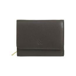 DuDu Pemba Geldbörse RFID Schutz Leder 12 cm in coffee brown | Gr.: onesize