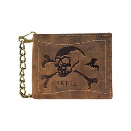 Green Burry Greenburry Vintage Skull Geldbörse Leder 12 cm in braun | Gr.: onesize