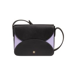 DuDu Cefalonia Umhängetasche Leder 21 cm in black lavender | Gr.: onesize