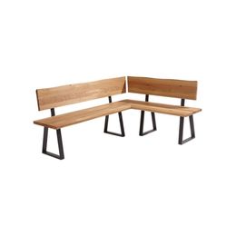 58 aufm Kessel ECKBANK Deana 201 x 151 x 87 Massivholz Wildeiche | Gr.: onesize