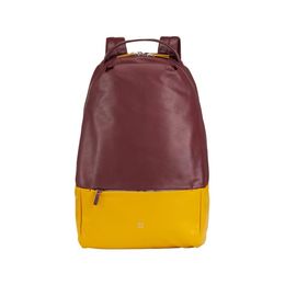 DuDu Rucksack Leder 37 cm in burgundy | Gr.: onesize