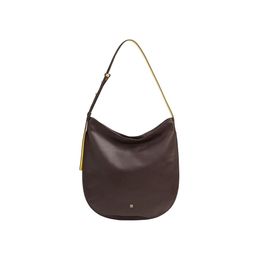 DuDu Sylvie Schultertasche Leder 36.5 cm in coffee brown | Gr.: onesize