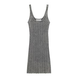 Bershka Knitted dress female Grey size XS/S