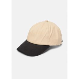 comma, COMMA Cap Damen Gr&ouml;&szlig;e 55/60 beige / schwarz