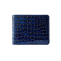 GT Collection Portemonnaie 'Croc Prestige' Herren Gr&ouml;&szlig;e 11 cm x 8 cm x 2cm blau