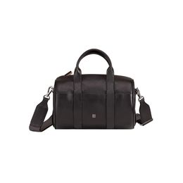 DuDu Handtasche Leder 25 cm in black rose | Gr.: onesize