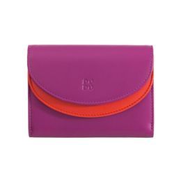 DuDu Geldbörse RFID Leder 13 cm in fuchsia | Gr.: onesize
