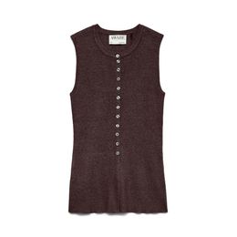 V&eacute;ro Moda VERO MODA Strickweste 'AWUKINO' Damen Gr&ouml;&szlig;e S braun