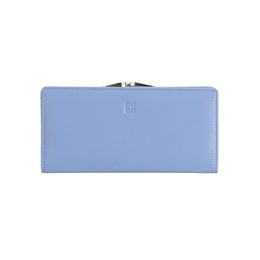 DuDu Geldbörse RFID Schutz Leder 19.5 cm in pastellblau | Gr.: onesize