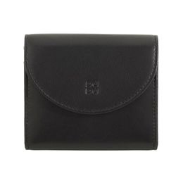 DuDu Malaga Geldbörse RFID Schutz Leder 8.5 cm in schwarz | Gr.: onesize