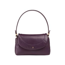 DuDu Melville Schultertasche Leder 29 cm in deep purple | Gr.: onesize