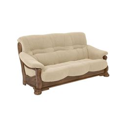 others SOFA 3-Sitzer Katlin Bezug Flockstoff Eiche rustikal P43 / sand | Gr.: onesize
