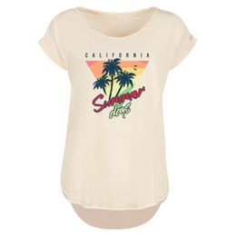 F4NT4STIC Long Cut T-Shirt California Palmen Retro in Whitesand | Gr.: L