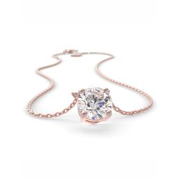 SERASAR Kette 'Zirconia' Damen Größe 30 cm rosegold