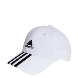 adidas Sportswear Athletic Cap '3-Stripes Cotton Twill Baseball' male White size M/L