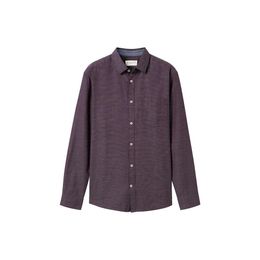 Tom Tailor Button Up Shirt male Purple size XXXL