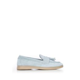 Wittchen Wildleder-Mokassins F&uuml;r Damen Mit Quaste in Blue | Gr.: 35