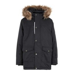 name it Jungen Parka mit abnehmbarer Kapuze in Schwarz | Gr.: 128