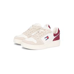 Tommy Jeans - Sneaker 'TJW RETRO BASKET SNEAKER' Damen Gr&ouml;&szlig;e 35 beige / ecru / navy / bordeaux