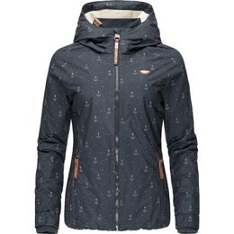 Ragwear Winterjacke 'Dizzie Marina' Damen Größe S navy / hellbraun