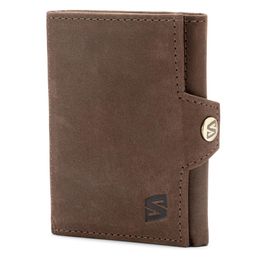 Serasar Wallet 'Genius' male Brown size 11 cm x 8 cm x 2cm