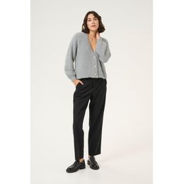 Kaffe Strickjacke KAvilma Baggy fit in Light Grey Melange | Gr.: XXL
