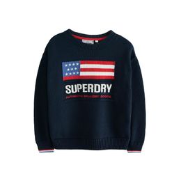 Superdry Pullover Mädchen Größe 140 blau / navy / rot / weiß
