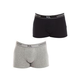 Kisses and Love 2er-Set: Boxershorts in Gray | Gr.: S