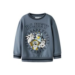 name it Sweatshirt 'NMMNIMBU BLUEY' Jungen Größe 92 navy / taubenblau / hellblau / weiß
