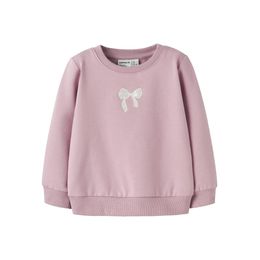 name it Sweatshirt 'NMFSakkina' Mädchen Größe 98 mauve / weiß