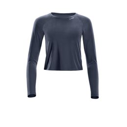 WINSHAPE Functional Light and Soft Cropped Long Sleeve Top AET119LS in anthracite | Gr.: XL