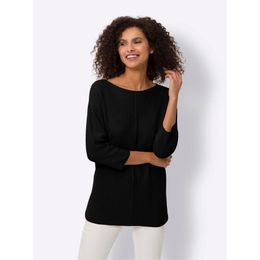 Heine Oversized Pullover in schwarz | Gr.: 48/50