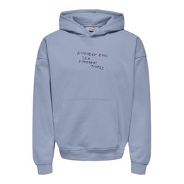 Only & Sons Only&Sons Hoodie 'Aaron' in blau | Gr.: XXL