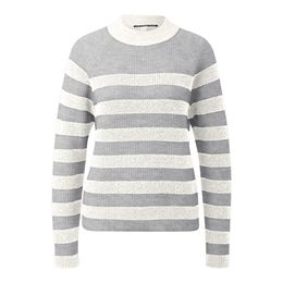 QS Pullover Damen Größe XS grau / weiß