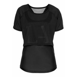 active by Lascana LASCANA ACTIVE Funktionsshirt in schwarz | Gr.: XS