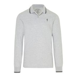 Jockey Longsleeve Pique Polo in Grau | Gr.: L