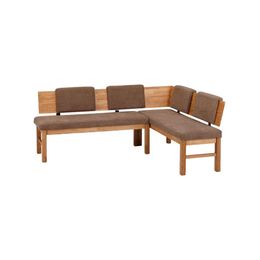 58 aufm Kessel ECKBANK Danny 194 x 155 x 84 Massivholz Wildeiche geölt/Braun | Gr.: onesize