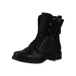 VAN HILL Schn&uuml;rstiefeletten Nova in Schwarz | Gr.: 39