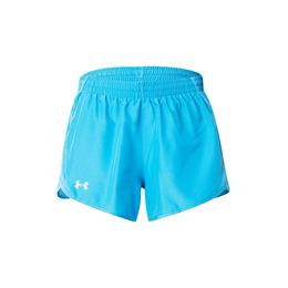 Under Armour Sportshorts 'Fly By' Damen Gr&ouml;&szlig;e XS neonblau / silbergrau