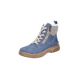Rieker Schnürstiefelette in blau | Gr.: 43