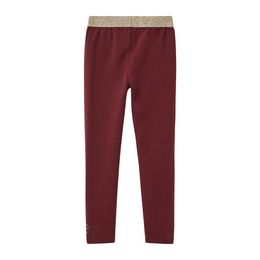s.Oliver Leggings M&auml;dchen Gr&ouml;&szlig;e 128 gold / bordeaux